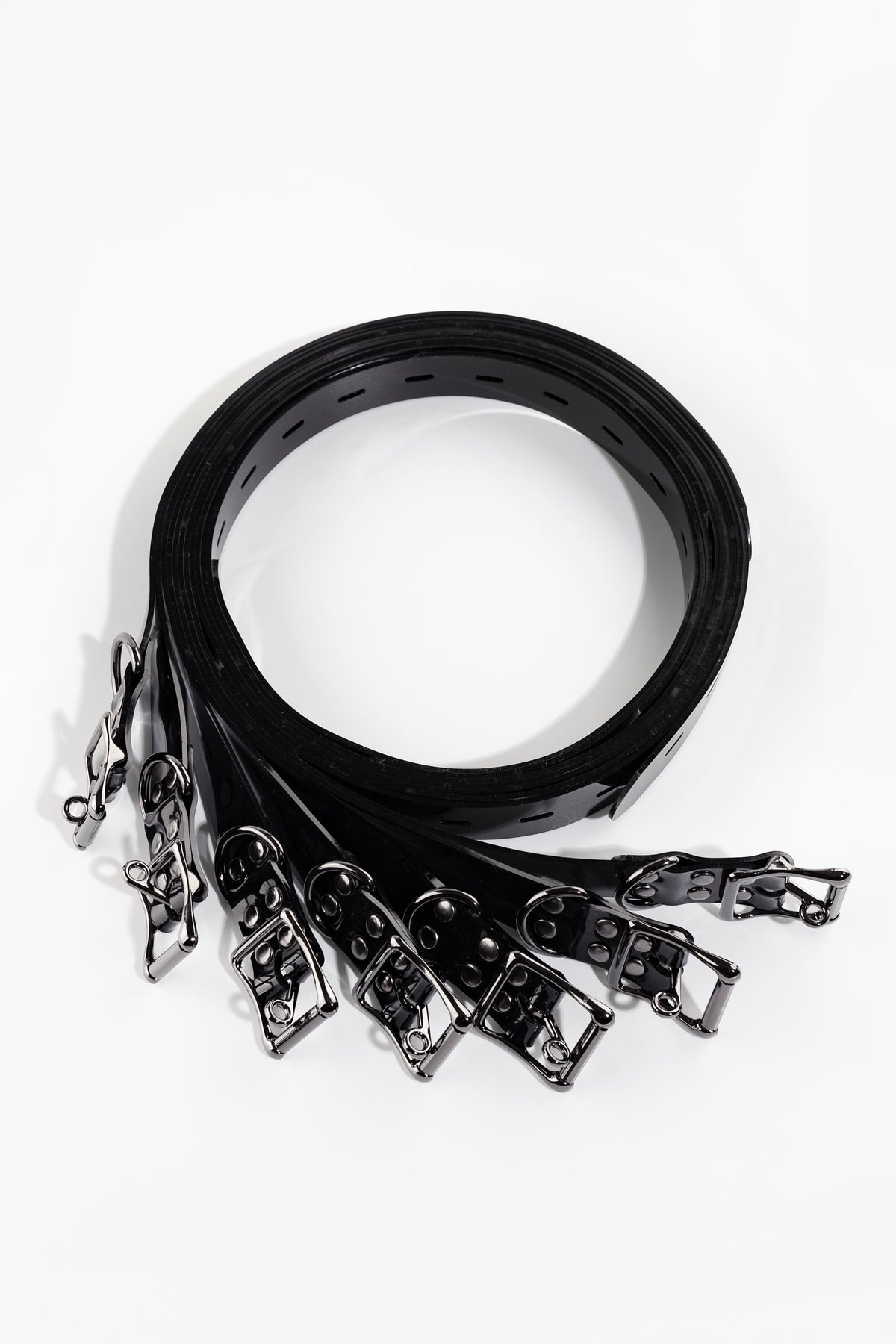 Bondage lockable straps set 25 mm, black/black