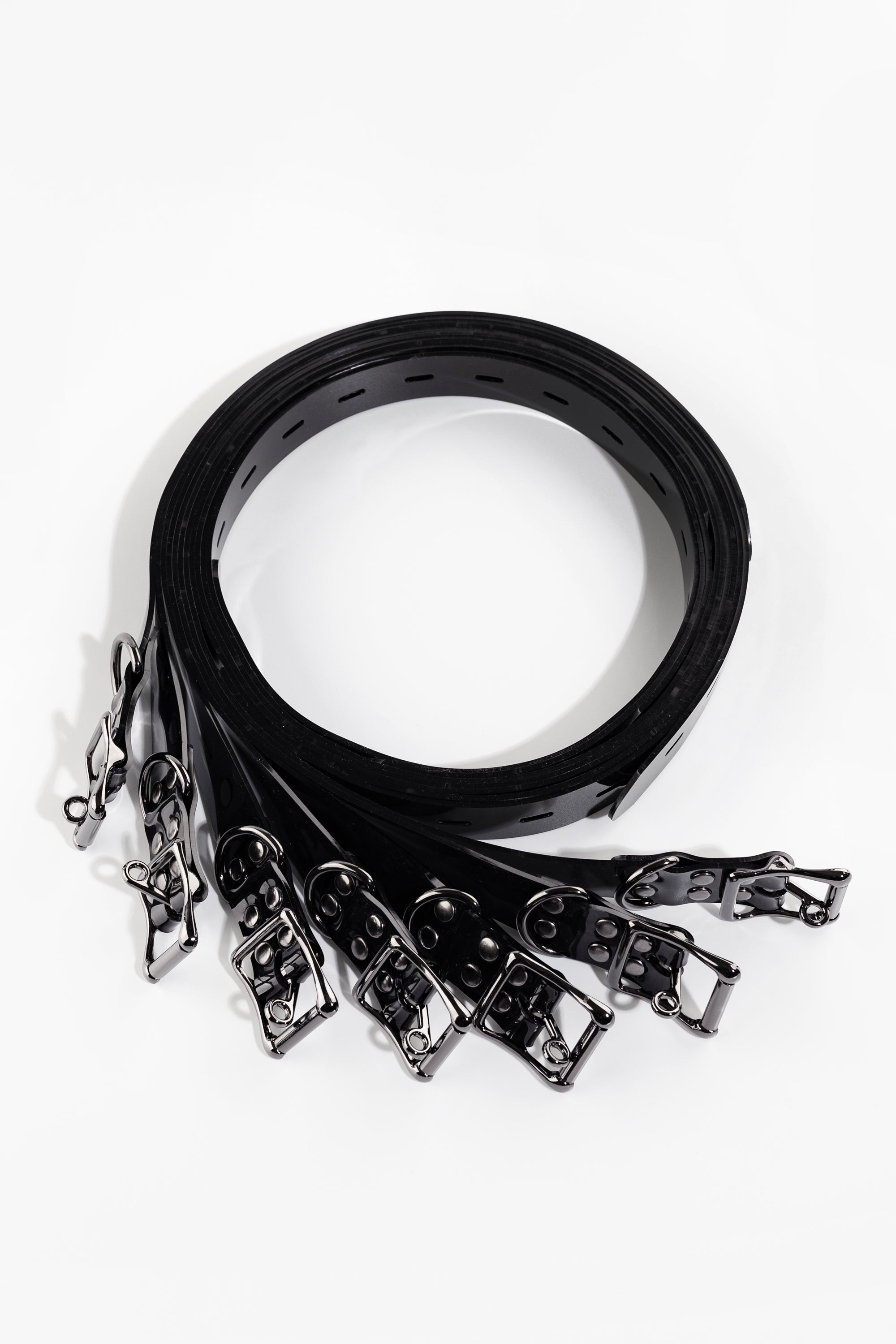 Bondage lockable straps set 25 mm, black/black
