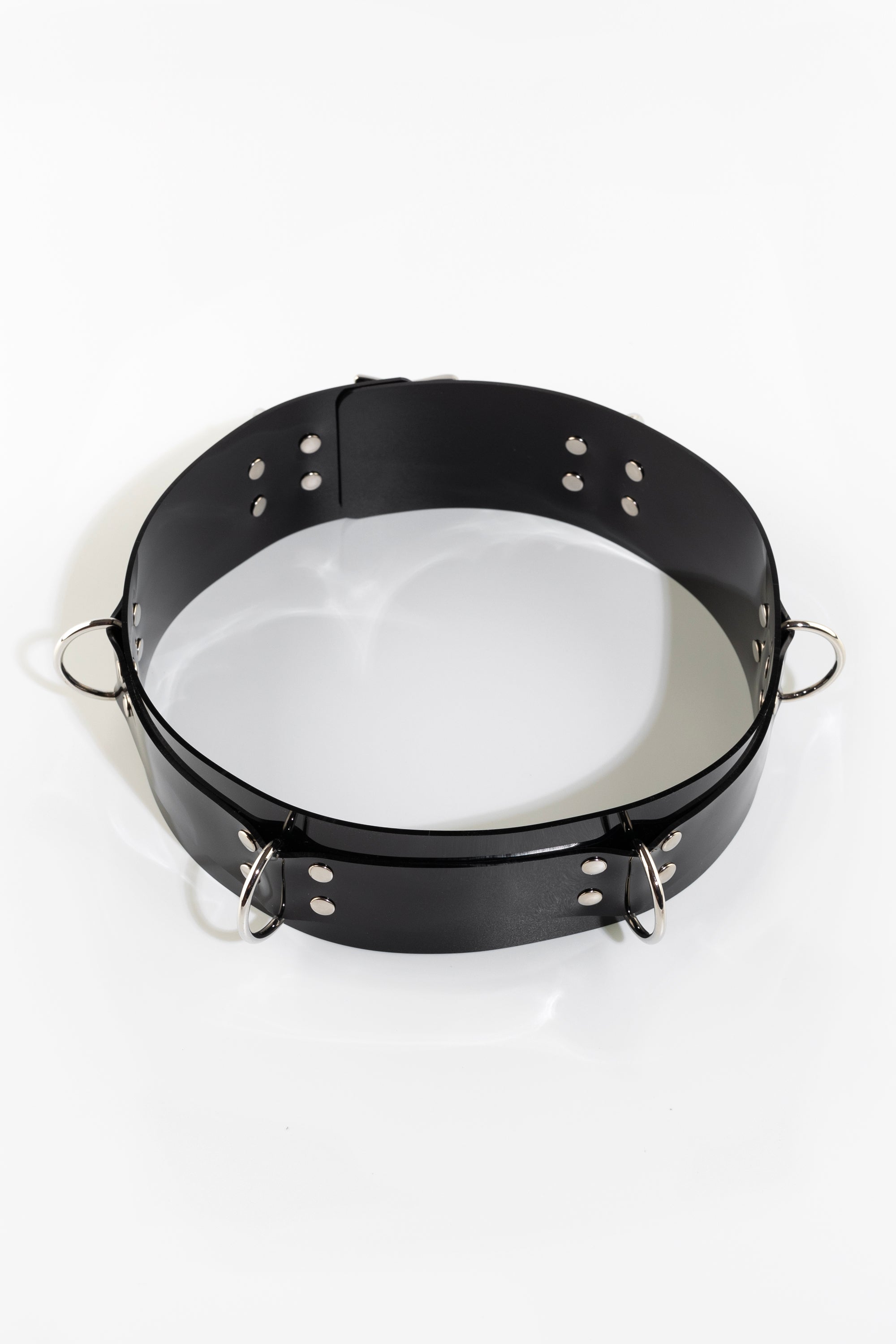 Lockable waist belt, black/chrome