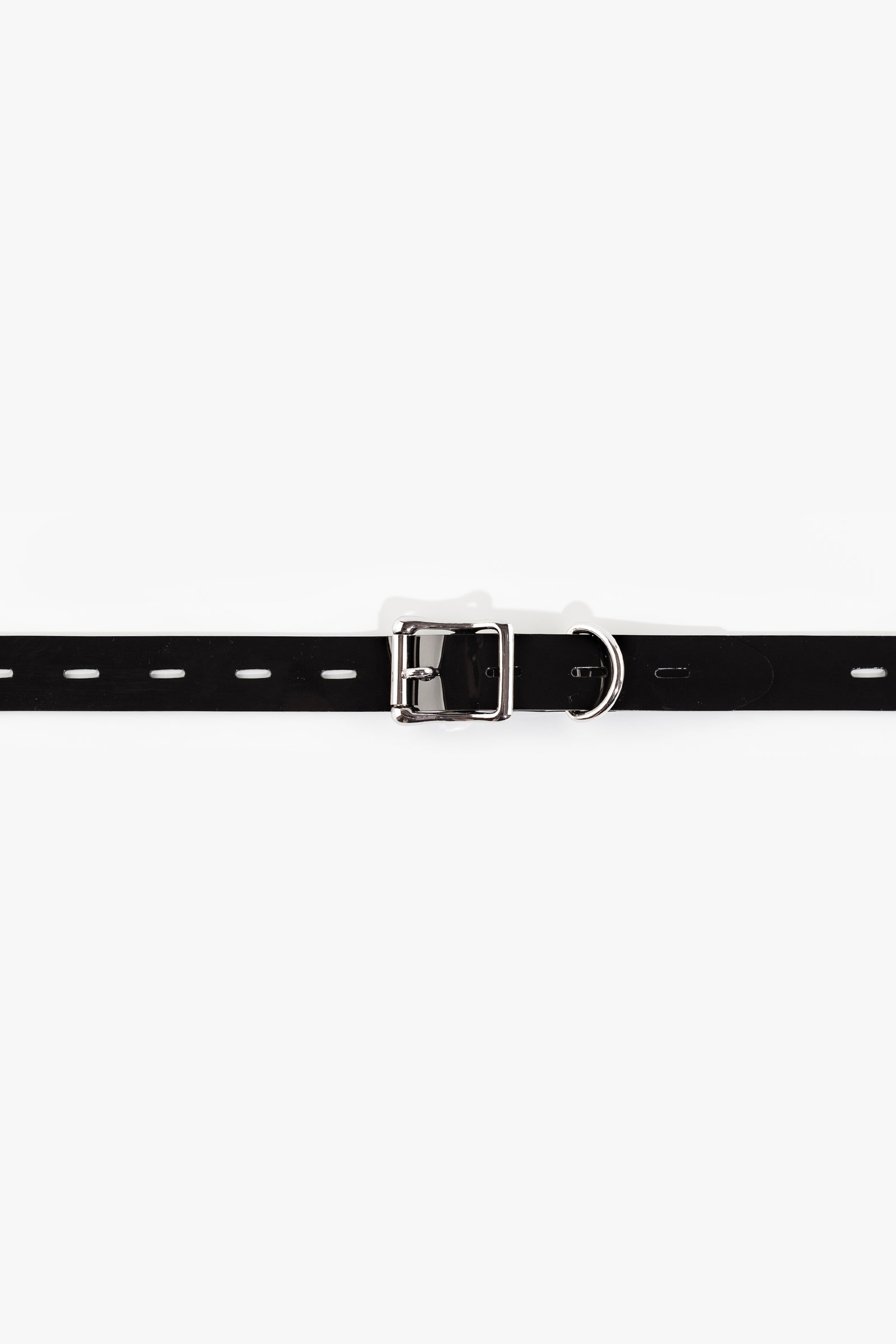 Bondage PVC strap with lockable buckle 25 mm, different lengths, black