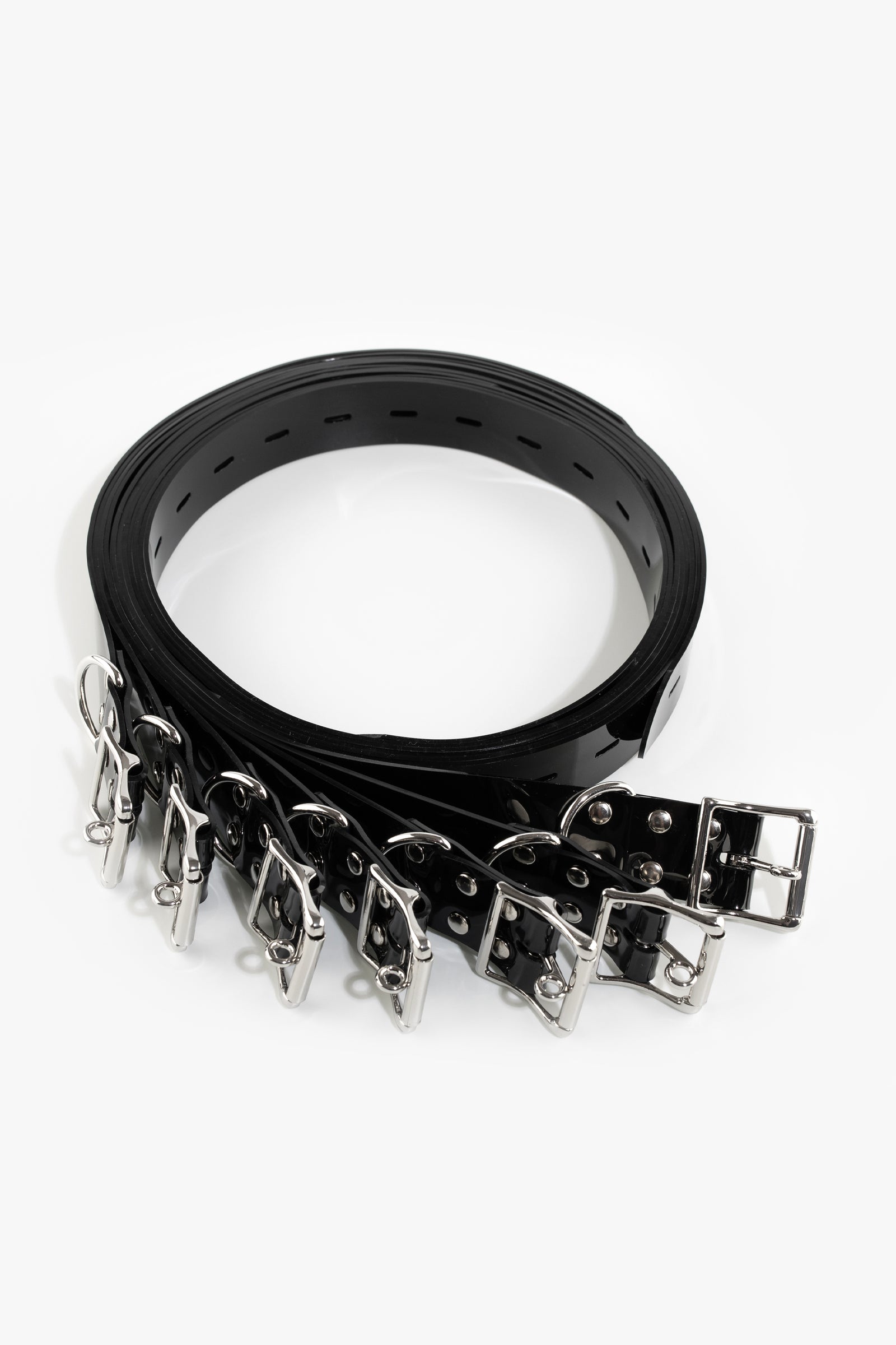 Bondage lockable straps set 32 mm, black/chrome